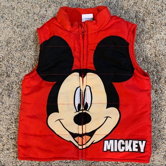 Disney | Jackets & Coats | Disney Mickey Mouse Vest 3t | Poshmark